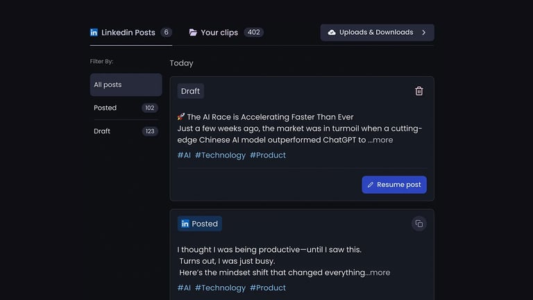 Save LinkedIn Drafts & Publish Directly | FinalLayer